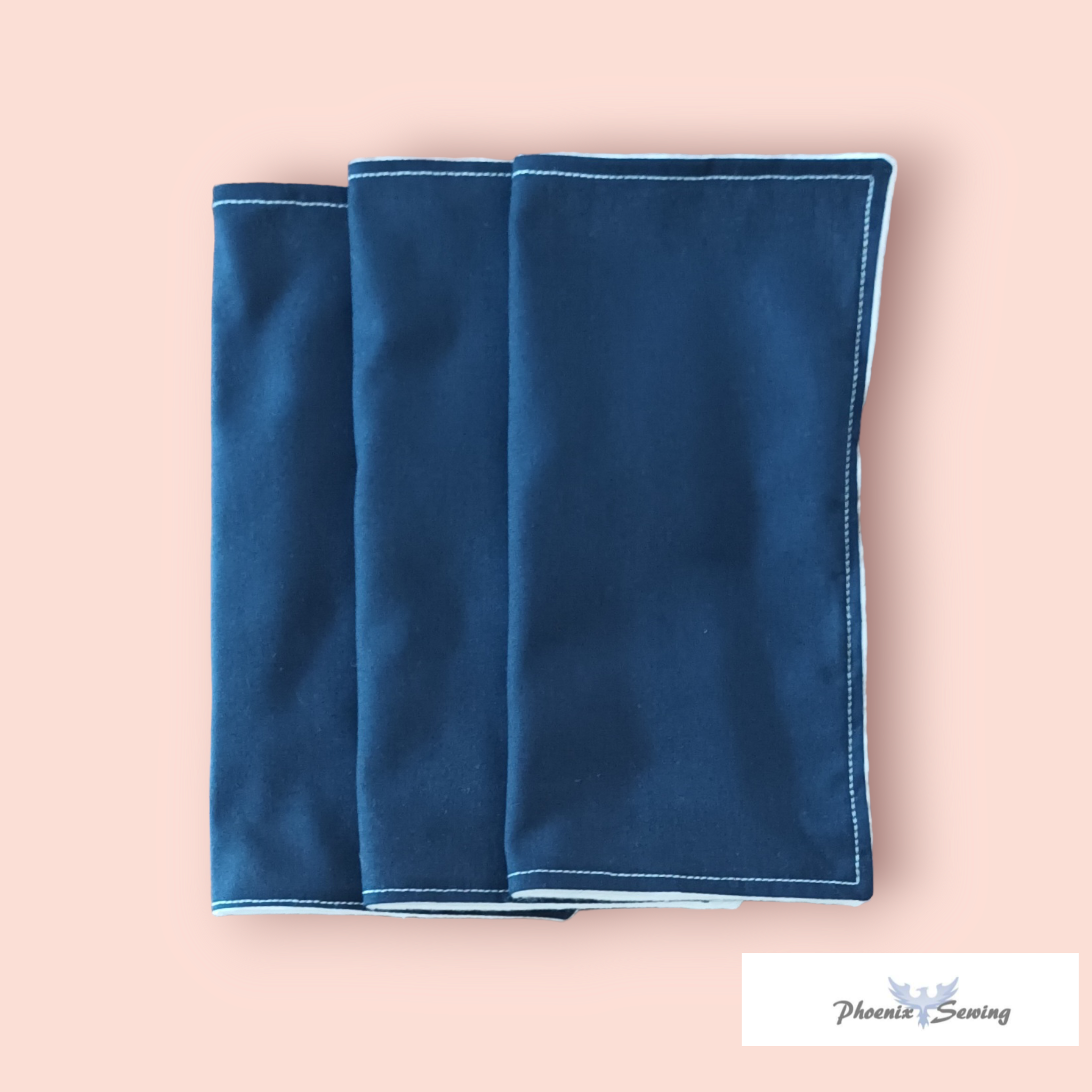 Hankies / Napkins - Obsidian (3 Pack) | Phoenix Sewing